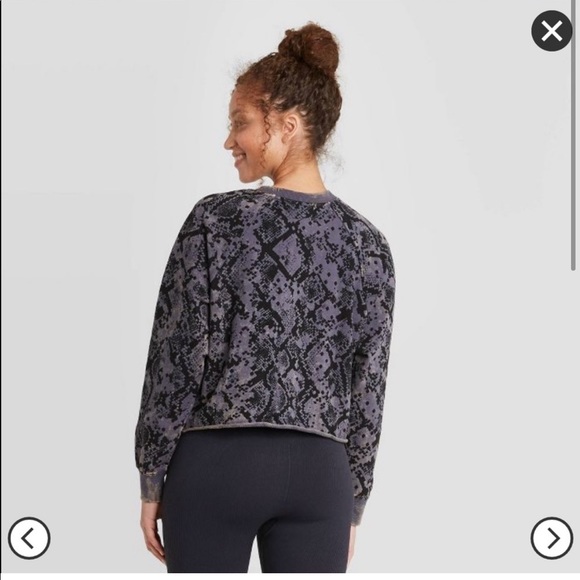 JoyLab | Sweaters | Nwt Joy Lab French Terry Acid Wash Pullover Sweatr ...